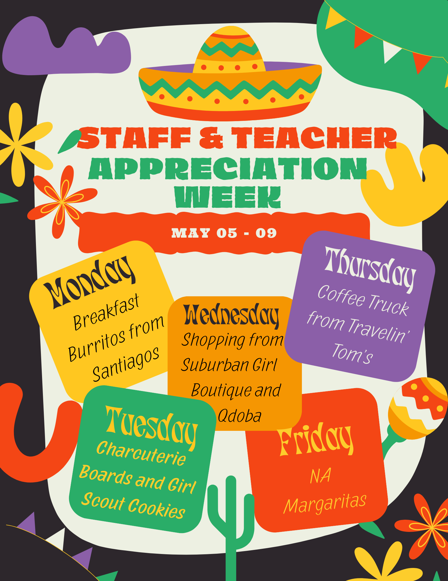 BFA’s TEACHER AND STAFF APPRECIATION WEEK – Ben Franklin Academy